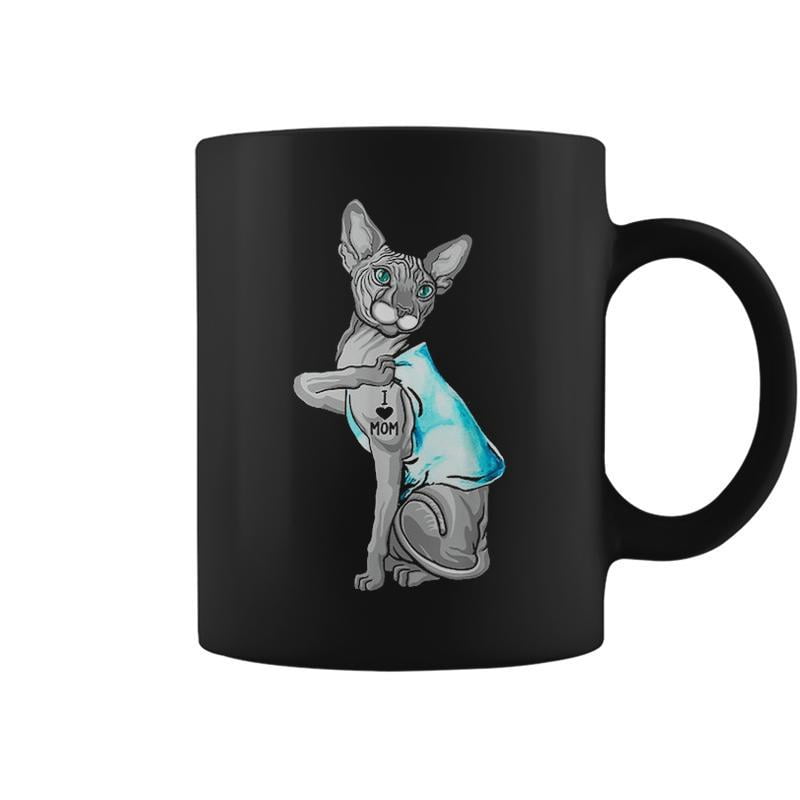 Badass Sphynx Cat I Love Mom Tattooed Coffee Mugs - Walmart.com
