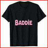 Baddie Pink Color Aesthetic Fashion Style Graphic Print Tee Shirt Art ...