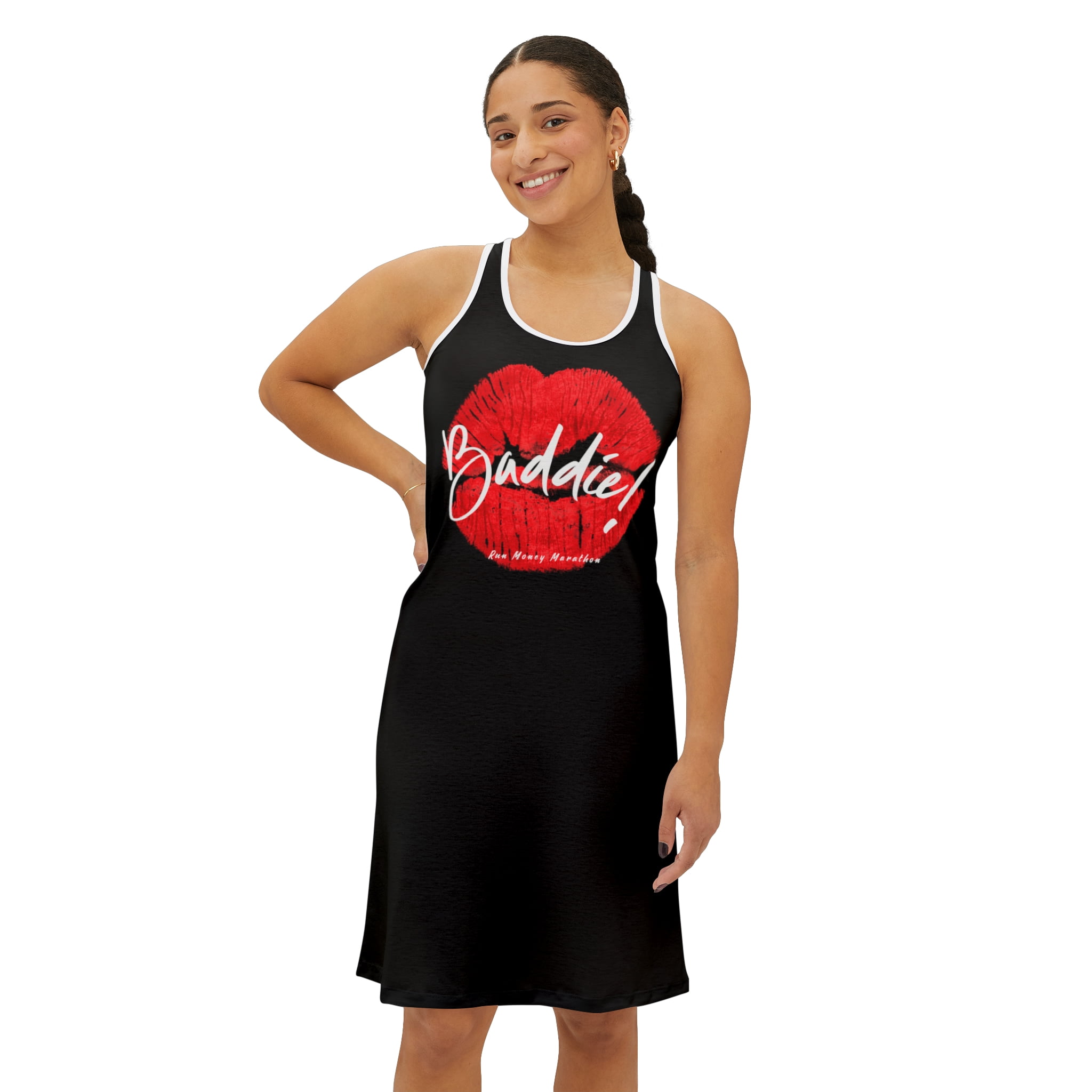 Baddie Women's Black Racerback Dress - Walmart.com