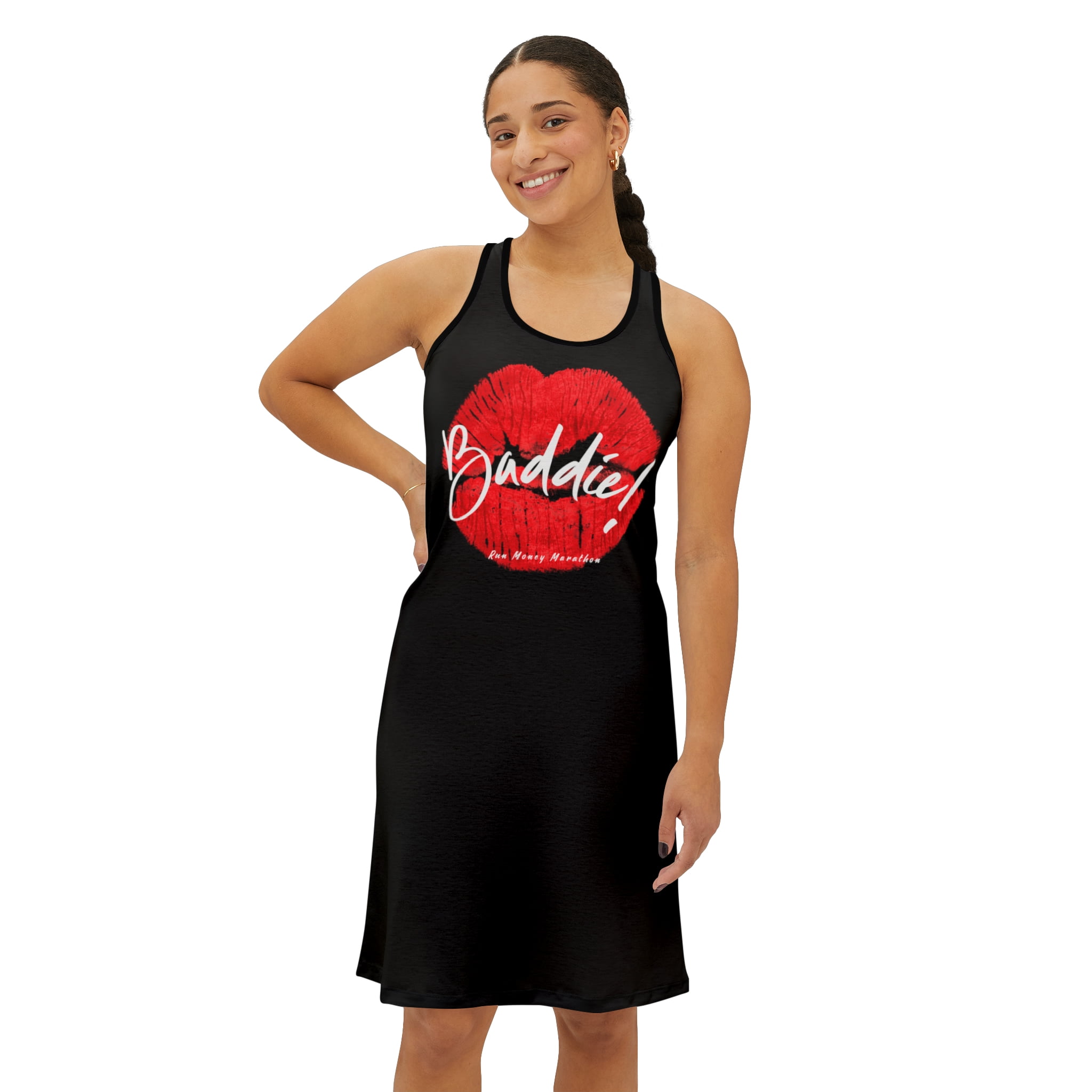 Baddie Women's Black Racerback Dress - Walmart.com