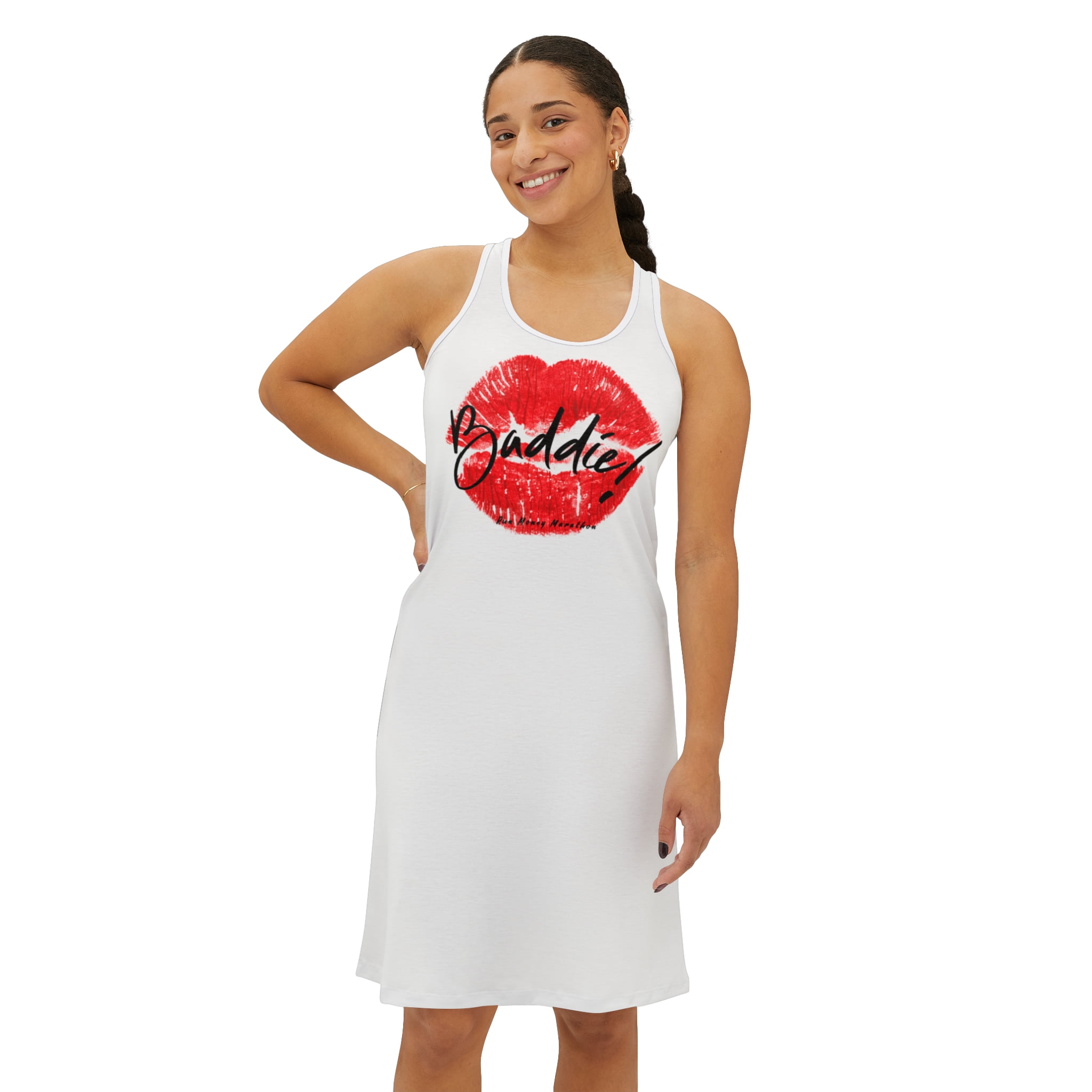 Baddie Women's White Racerback Dress - Walmart.com