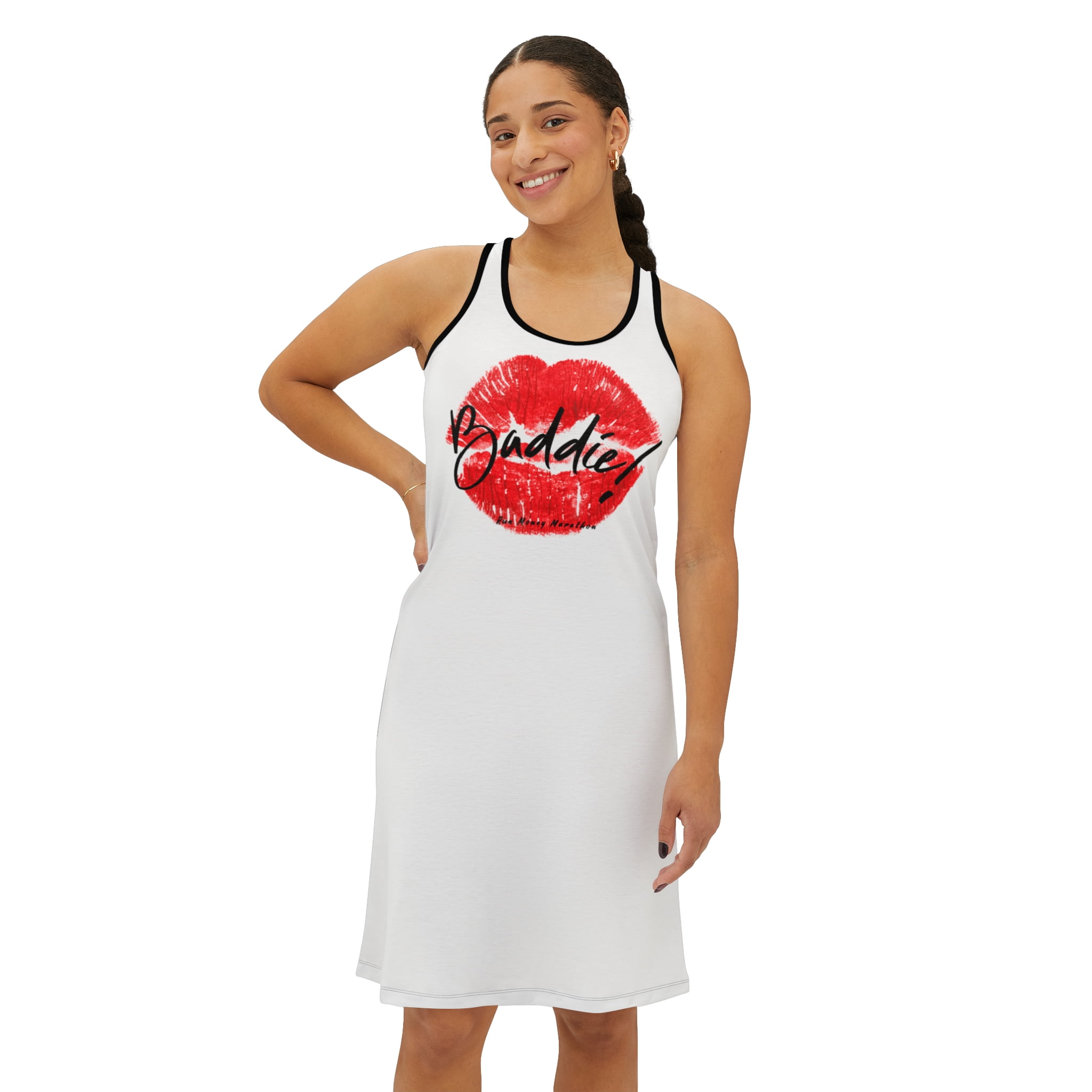 Baddie Women's White Racerback Dress - Walmart.com
