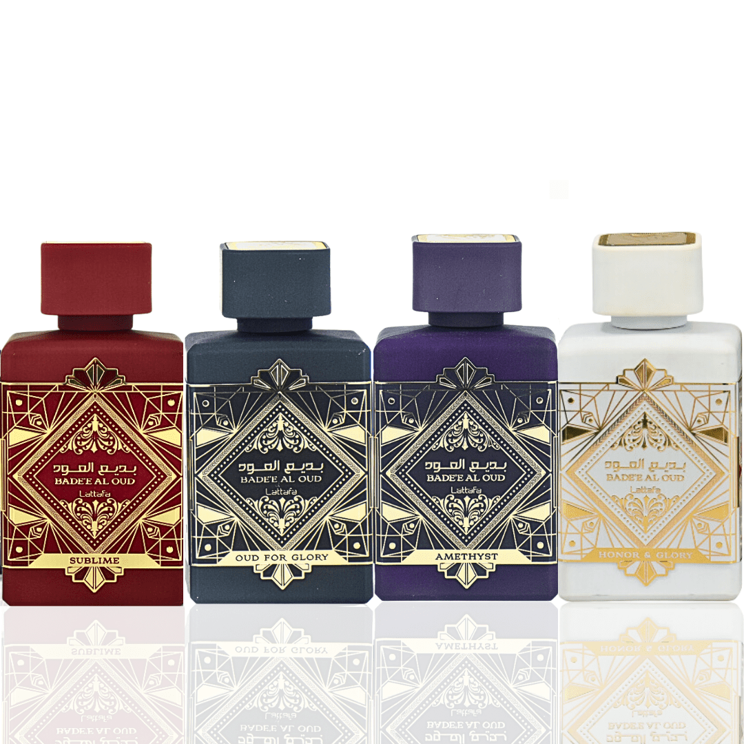 Lattafa Perfumes- Bade'e Al Oud Glory, Badee Al Oud Amethyst, Sublime & Honor & Glory Parfum EDP ...
