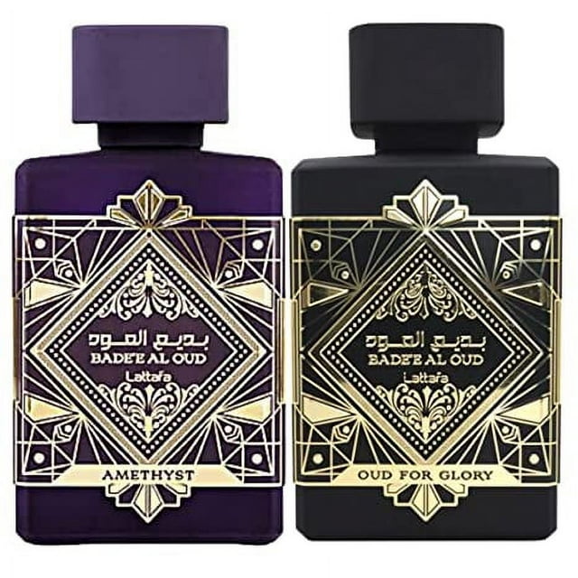 Bade'e Al Oud for Glory & Badee Al Oud Amethyst EDP-100ml by Lattafa ...