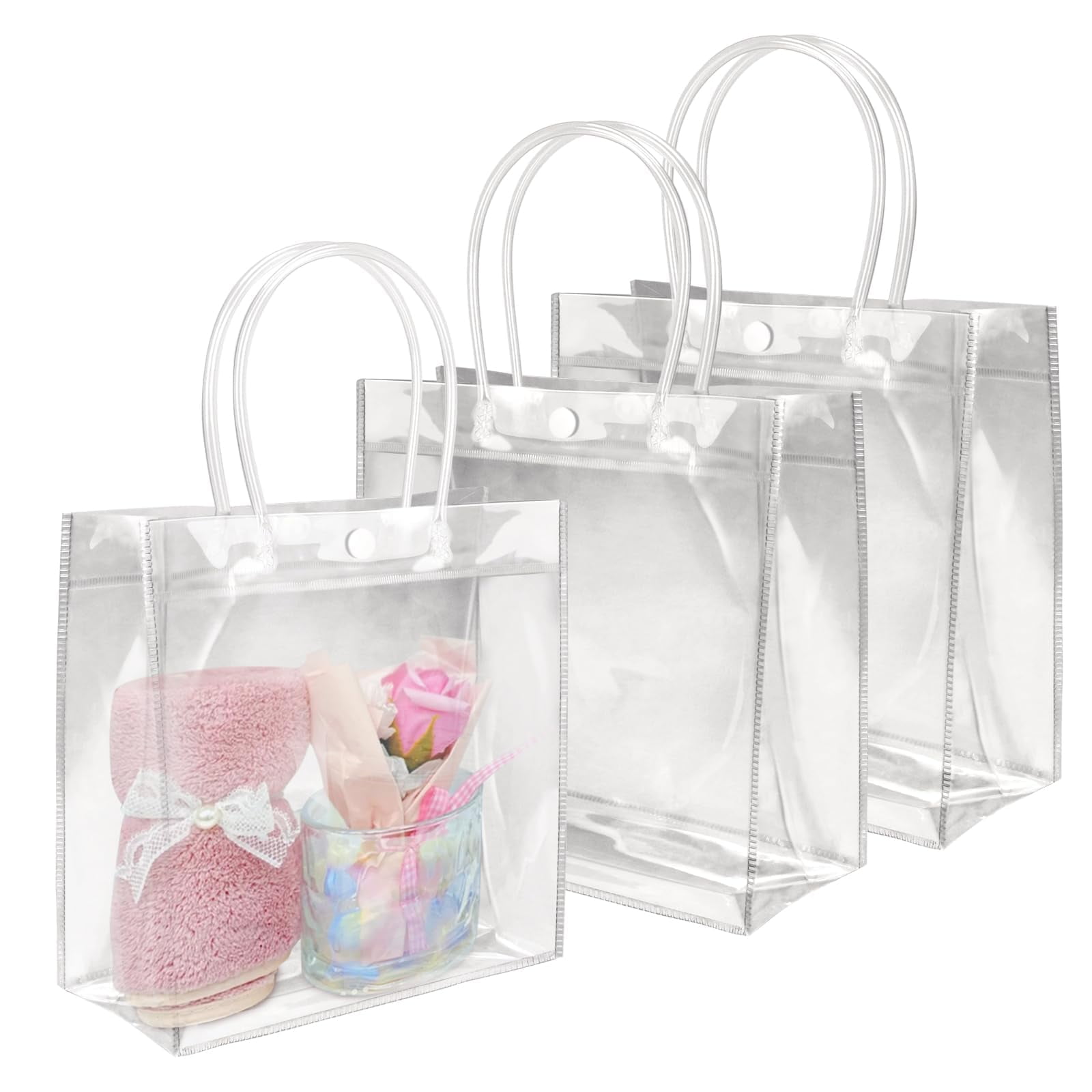 BadenBach 15 PCS Small TSF6 Clear Gift Bags with x 6.89" x 3.54 ...