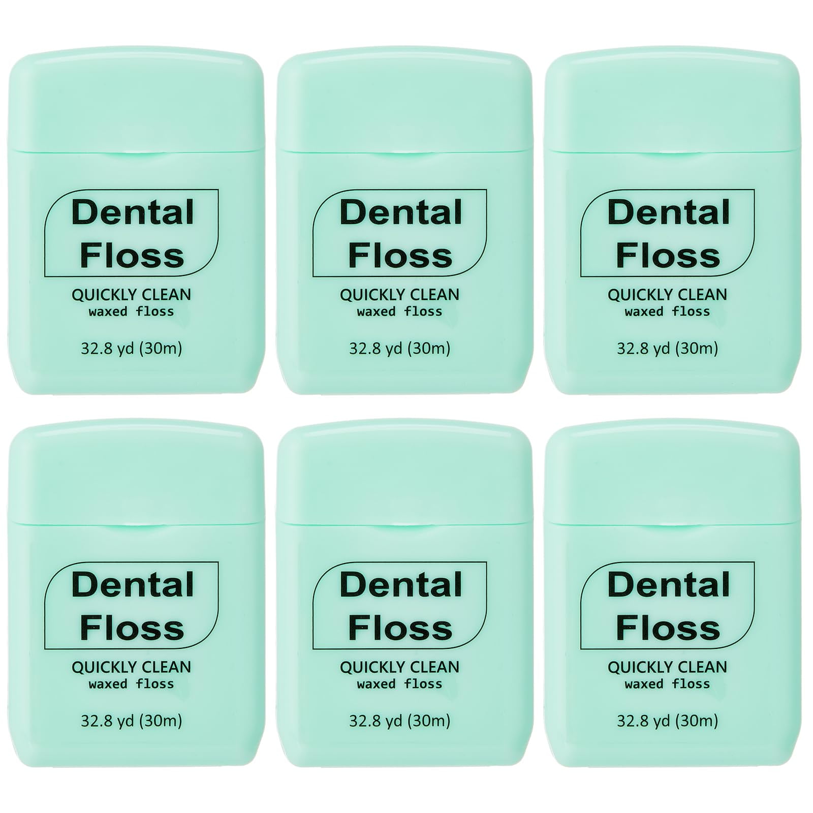 Baderke 6 Pack Dental STF9 Floss for Adults 30 Oral Care Dental Floss ...