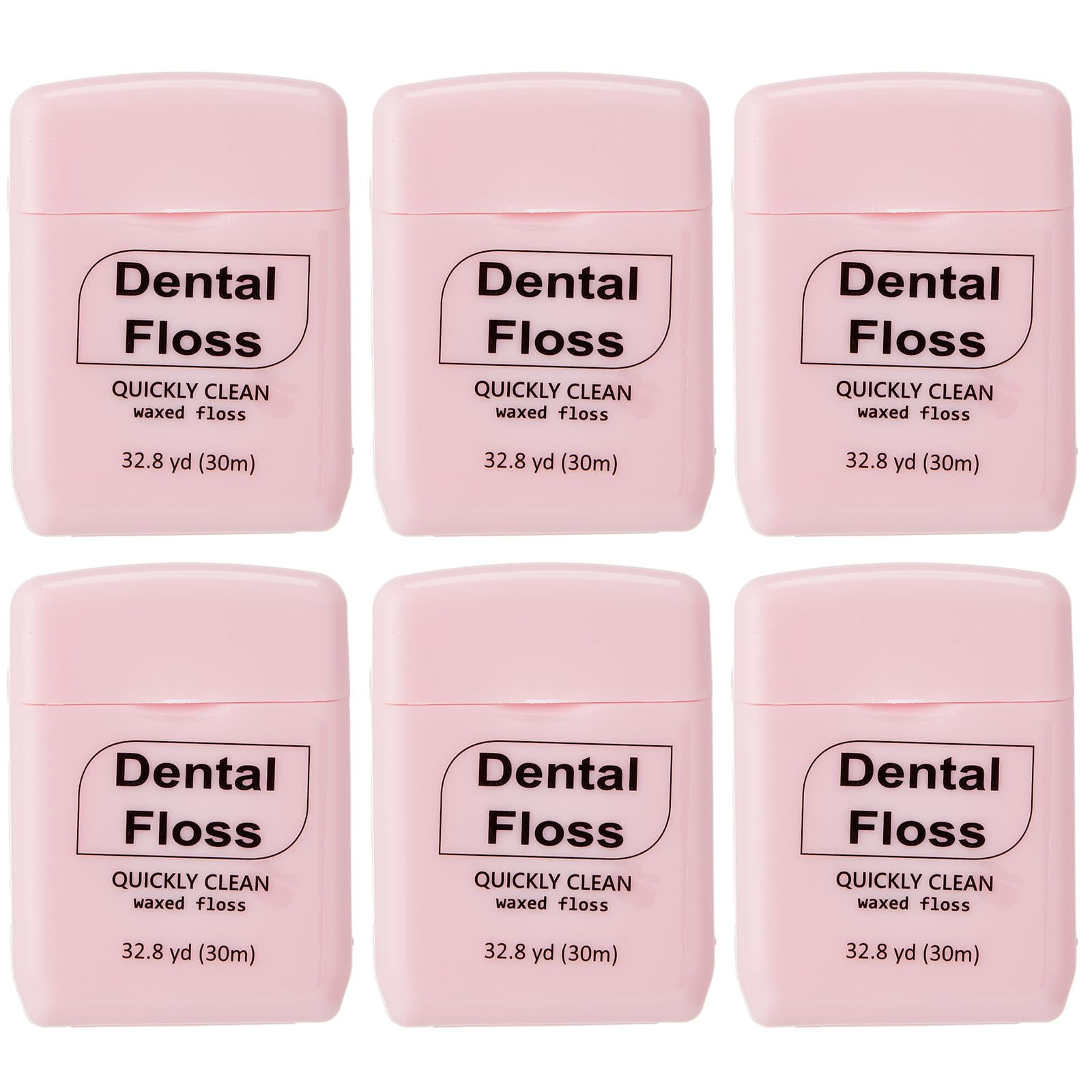 Baderke 6 Pack Mini OIF8 Dental Floss, Travel Pack, 30 M Each Waxed ...