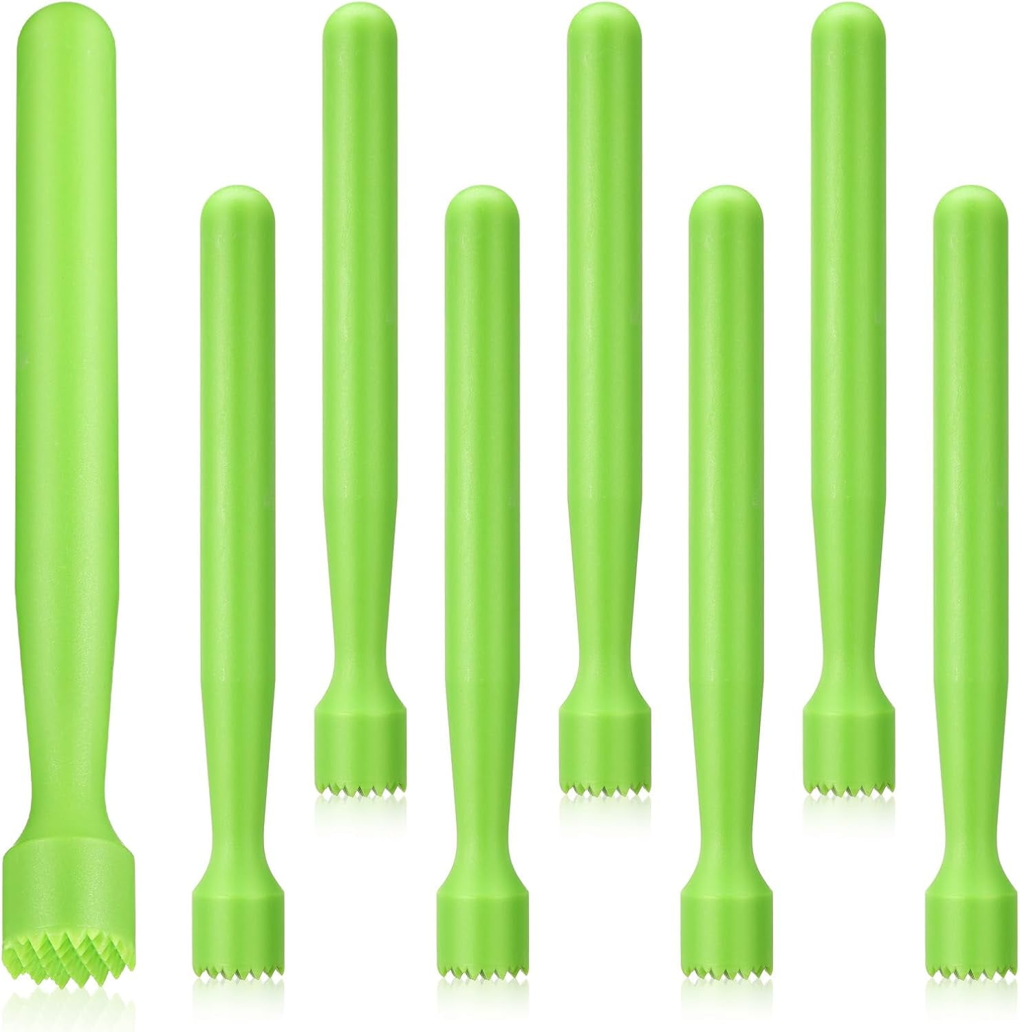 Baderke 8 Pieces Muddler for Cocktails Plastic Bar Muddler Bulk 8 Inch ...