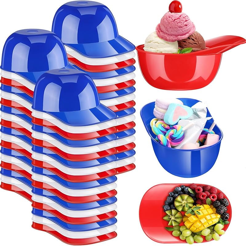 Baderke Baseball Helmet Ice Cream Snack Bowl 8 oz Mini Baseball Cap ...