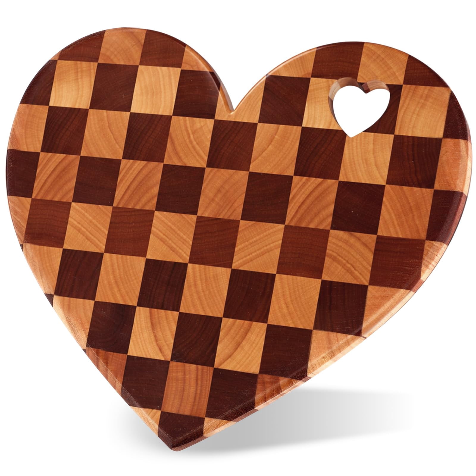 Baderke Heart Shaped Cutting Board Valentine's Day Gifts Acacia Wood ...