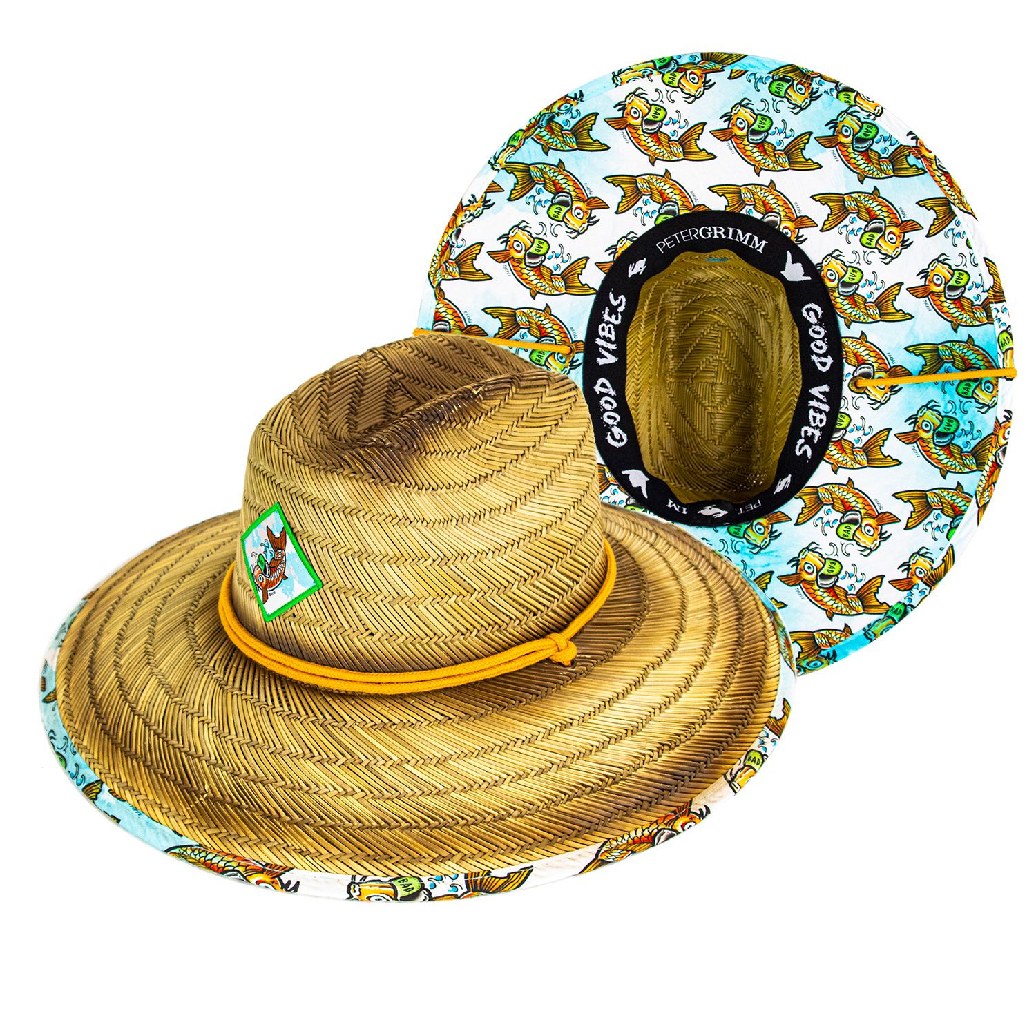 Badfish Straw Lifeguard Hat Default - Walmart.com