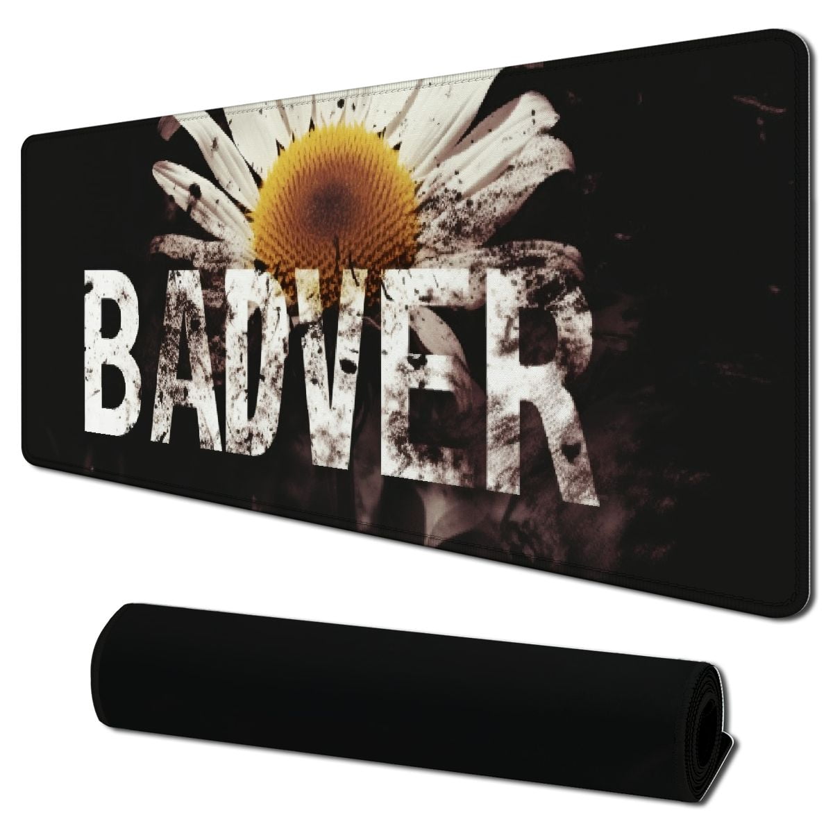 Badflower Gaming Mouse Pad Non Slip Stitched Edges Mice Pads Keyboard ...