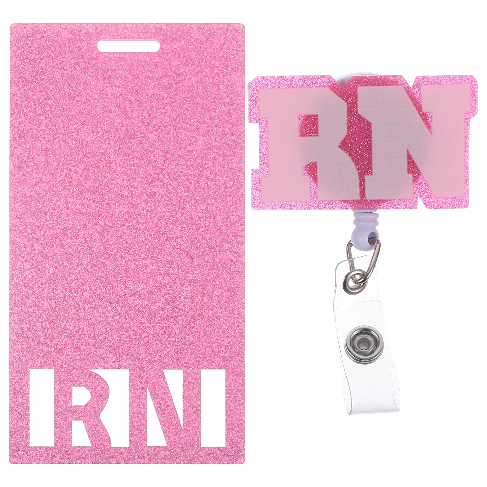 Badge Buddy Glitter Holder Nurse Chest Tag Decorative Beautiful ...