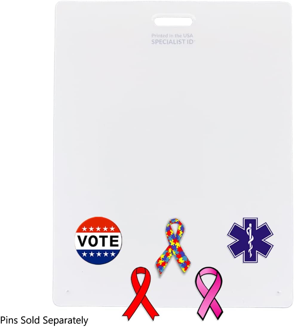 Specialist ID's Badge Buddy Pin Holder for Nursing Pins with Name Tag ...