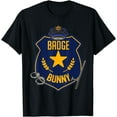 Badge Bunny Police Officer Policeman Handcuffs Easter Rabbit T-Shirt ...
