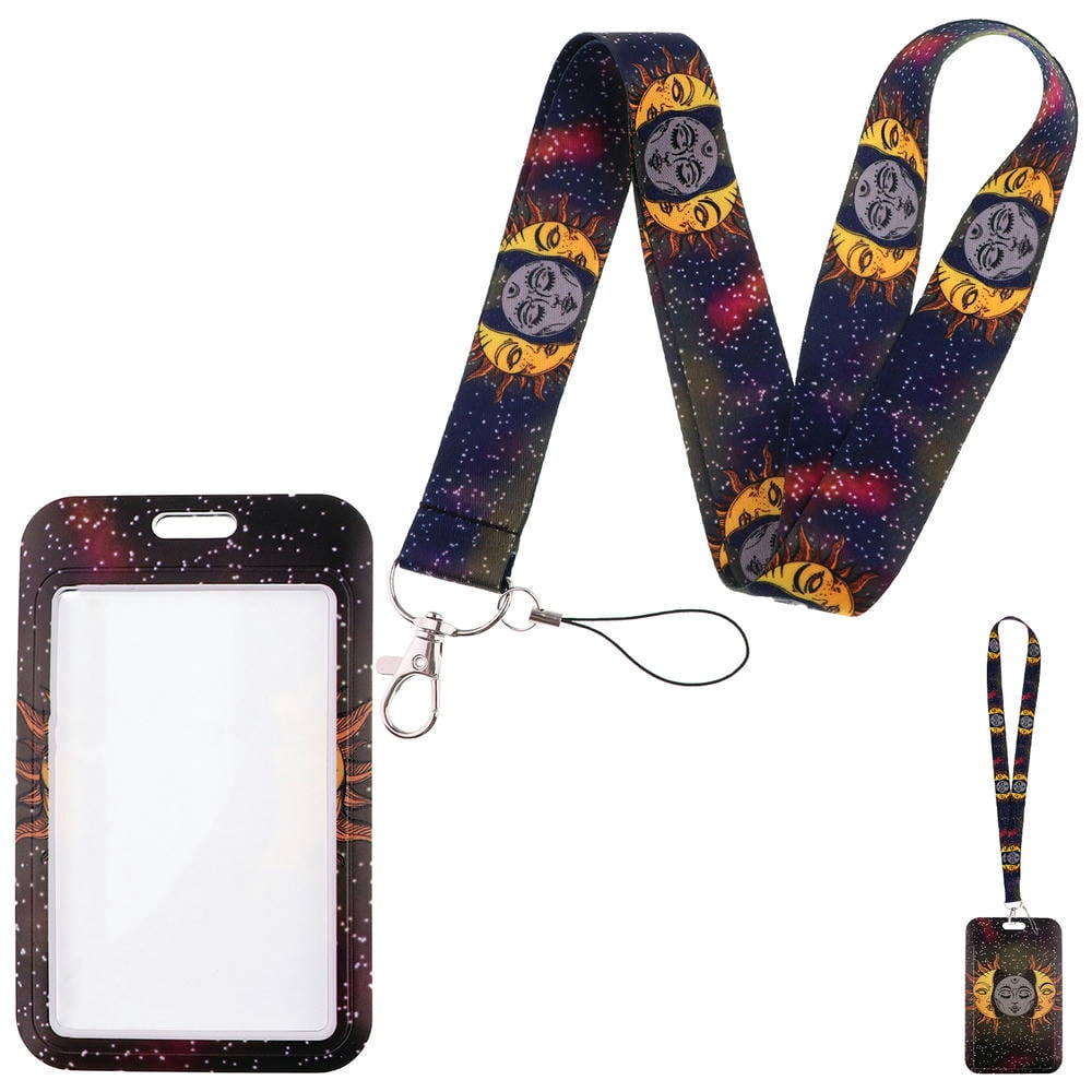 Badge For ID Keys Neck Strap Name Tag Fashion With Metal Clasp Vertical ...