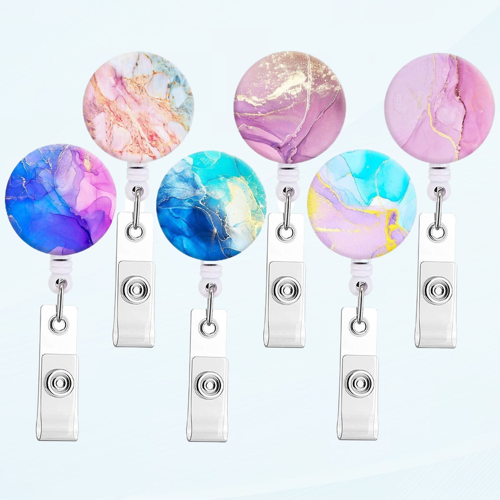 Badge Holder Badge Holder, Nurse Badge Reel with Alligator Clip, Name ...