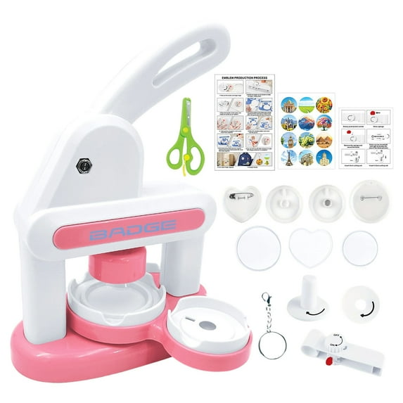 Badge Maker Machine with 3 Pins Sharp,Upgrade Button Maker Artist DIY ...