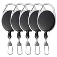 Badge Reel,5 Pcs Reel Clips Retractable Badge Holder with Key Belt Reel ...