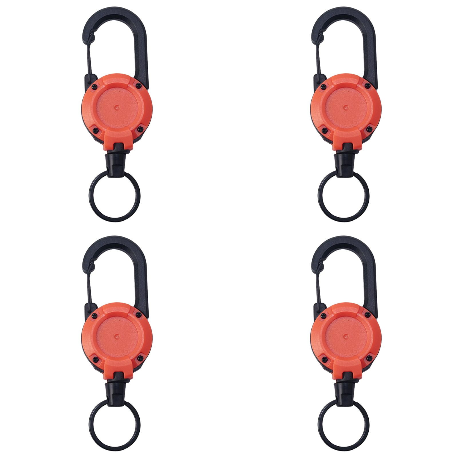 Badge Reel With 23.6" – Retractable Keychain & ID Holder Metal Belt ...