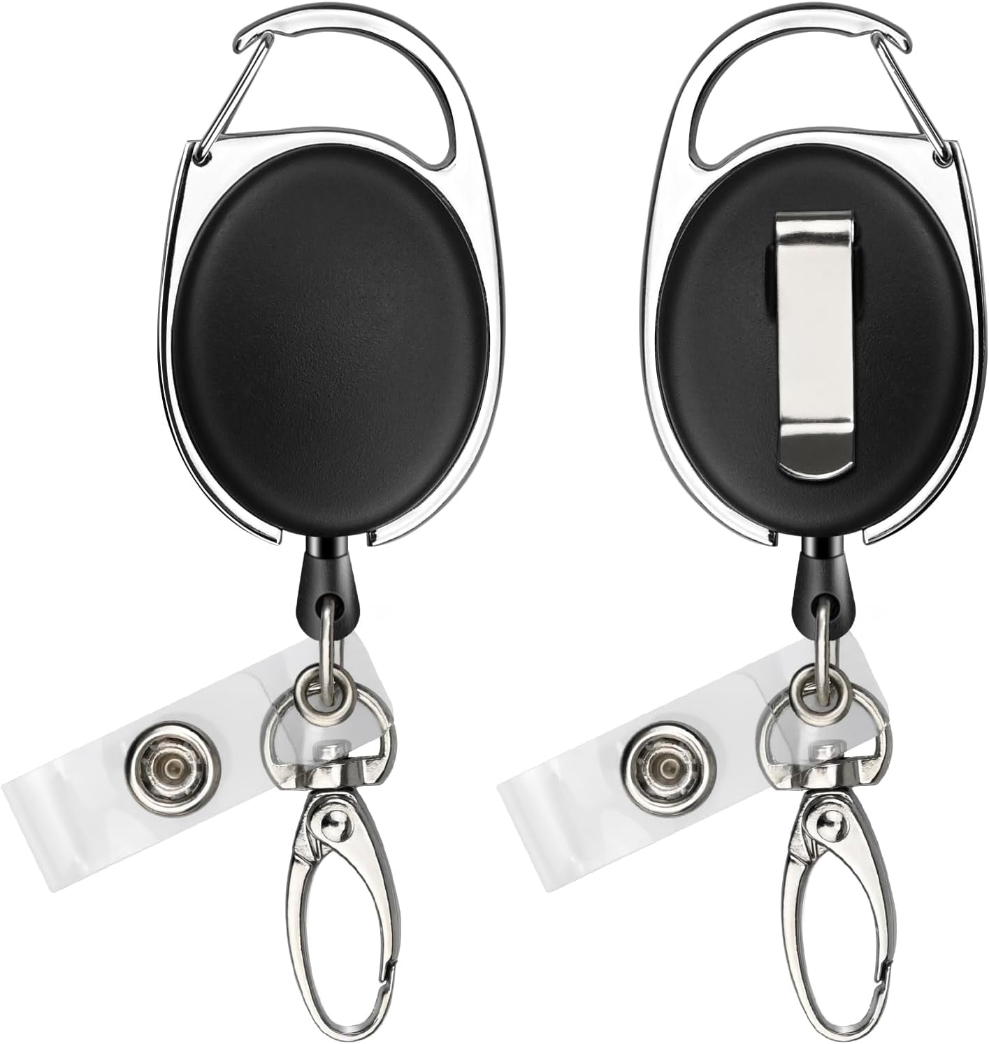 Badge Reels Retractable with Swivel Alligator Clip Retractable Badge ...