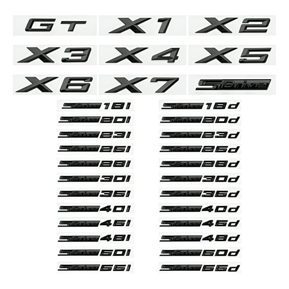 Badge Stickers Suitable For Bmw X1 X2 X3 X4 - Walmart.com