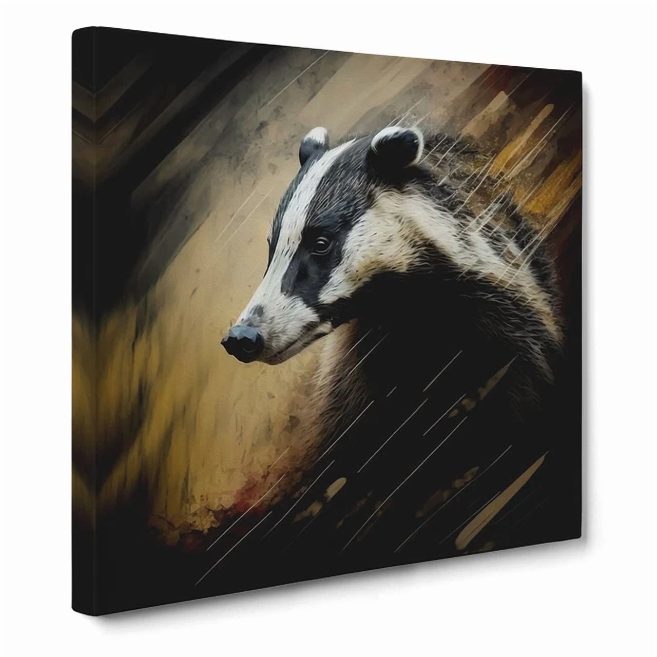 Badger Abstract Expressionism Wall Art Print Art Home Decor Vintage ...