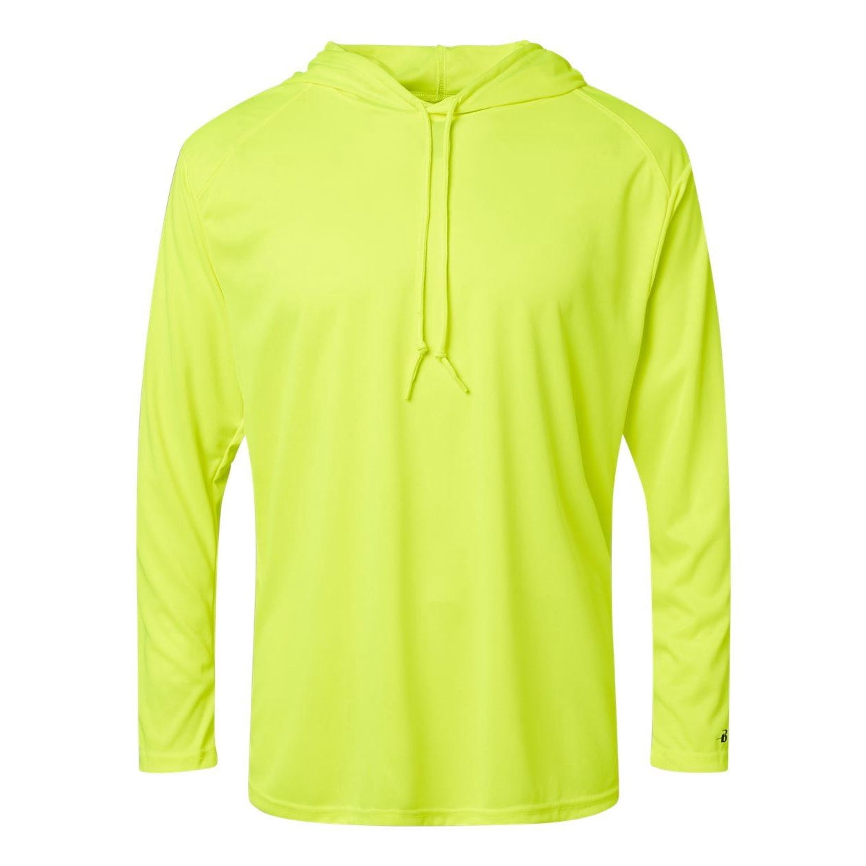 Badger Sport 4105 B-Core Long Sleeve Hoodie Tee - Safety Yellow ...