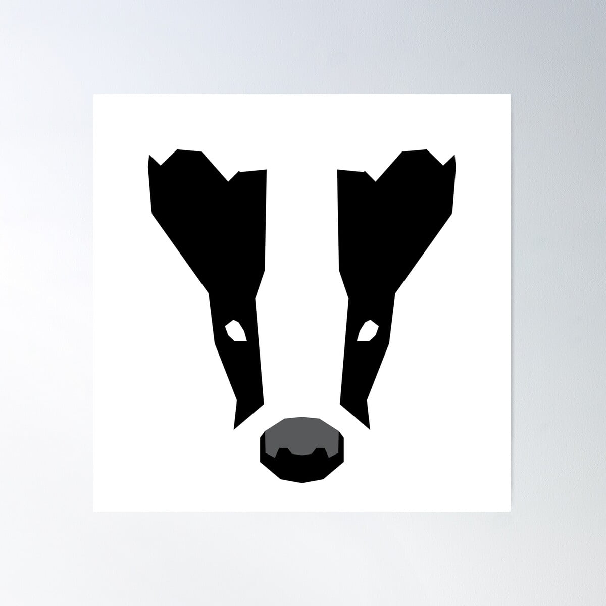 Badger Badge Poster Wall Art, Modern Wall Decor For Living Room Bedroom ...