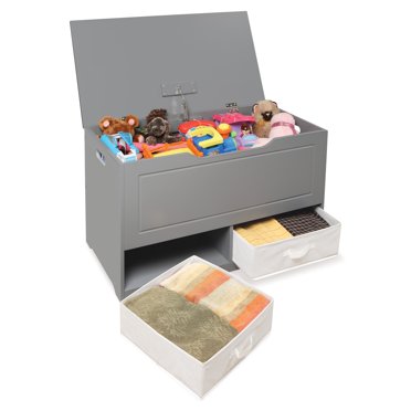 ZENSTYLE Kids Wooden Chest, Lift Top Entryway Storage Bench/Toy Box ...