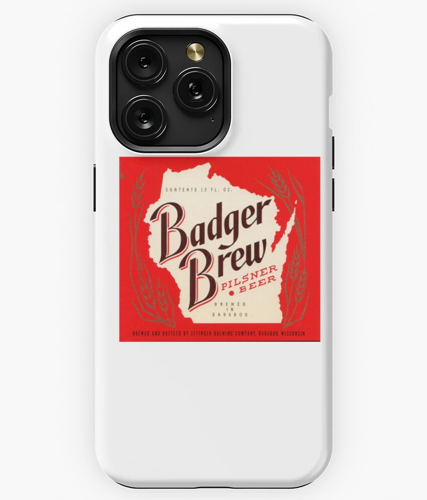 Badger Brew Pilsner Beer Wisconsin Parody A10970 Phone Case for iPhone ...