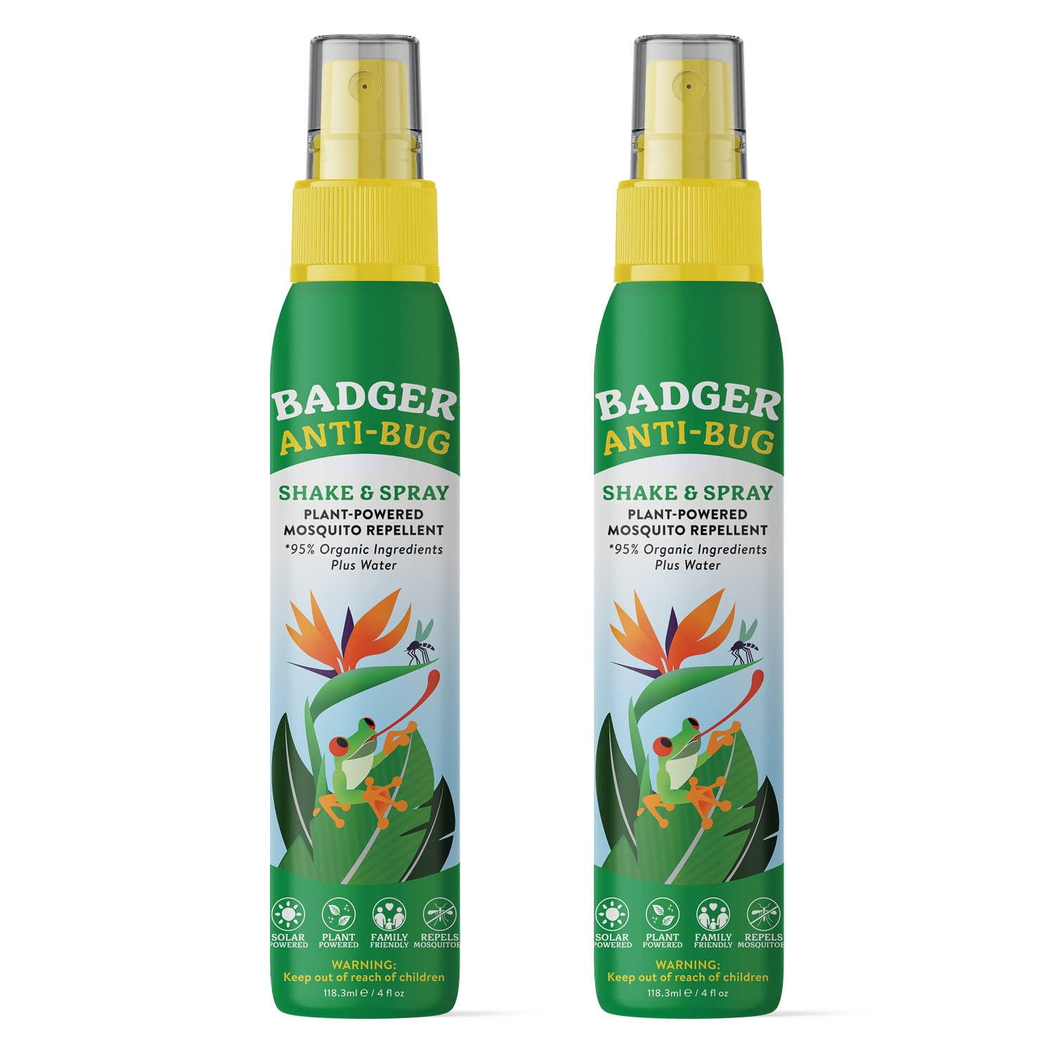 Badger Non DEET Mosquito Repellent Spray Insect & Pest Repellent, 4 fl ...