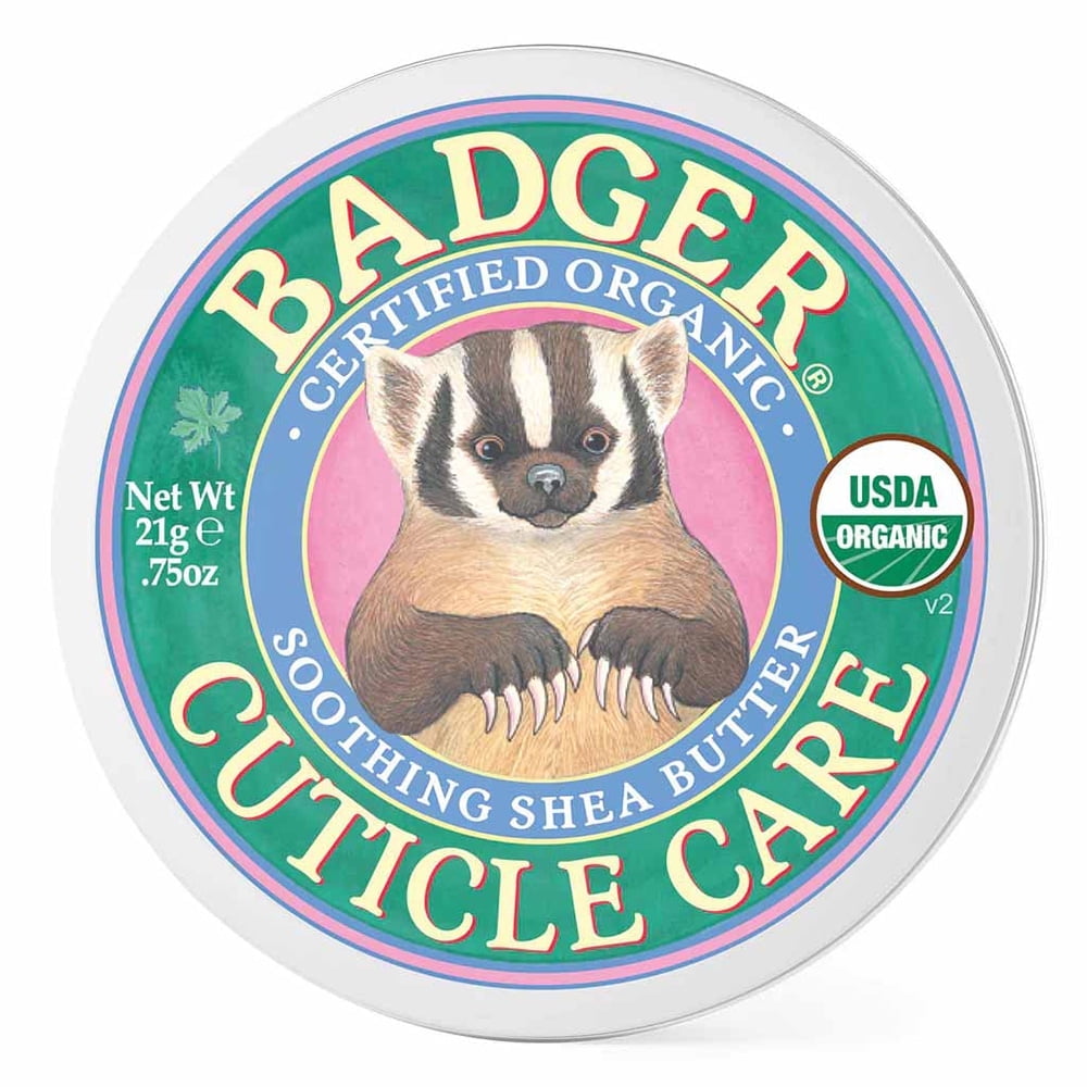 Badger Cuticle Care Balm with Shea Butter, Dry Hands & Fingernail ...