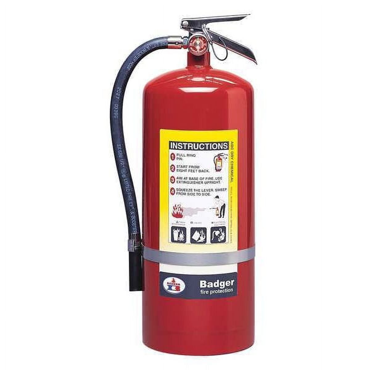Badger Fire Extinguisher,Steel,Red,ABC B20M - Walmart.com