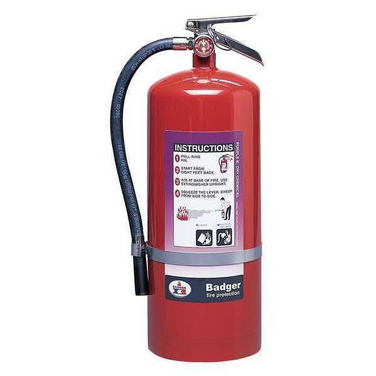 Badger Fire Extinguisher,Steel,Red,BC B20P - Walmart.com
