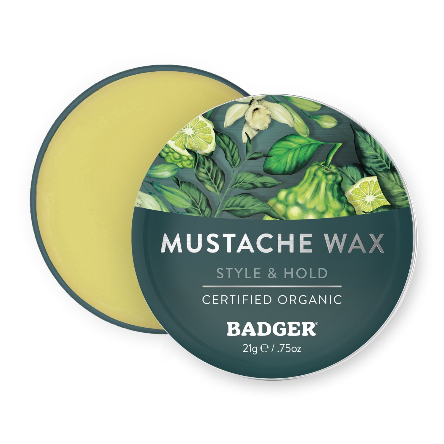 Badger, Mustache Wax, 0.75 oz, Medium Hold with Carnauba & Shea Butter ...