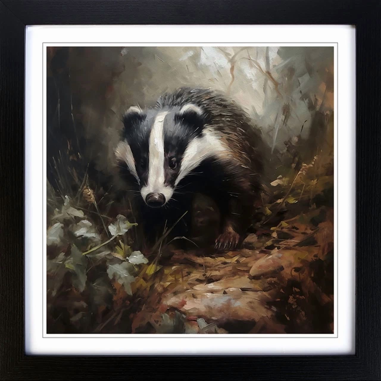 Badger Oil Wall Art Print Poster Home Decor Art Home Decor Vintage Gift ...