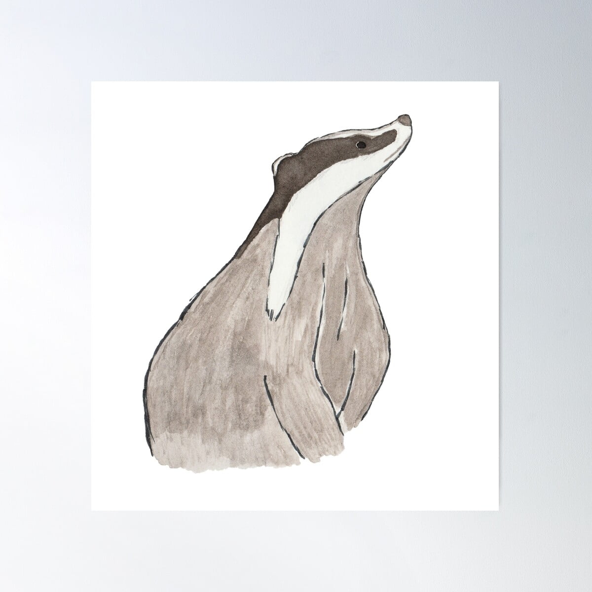 Badger Poster Wall Art, Modern Wall Decor For Living Room Bedroom ...