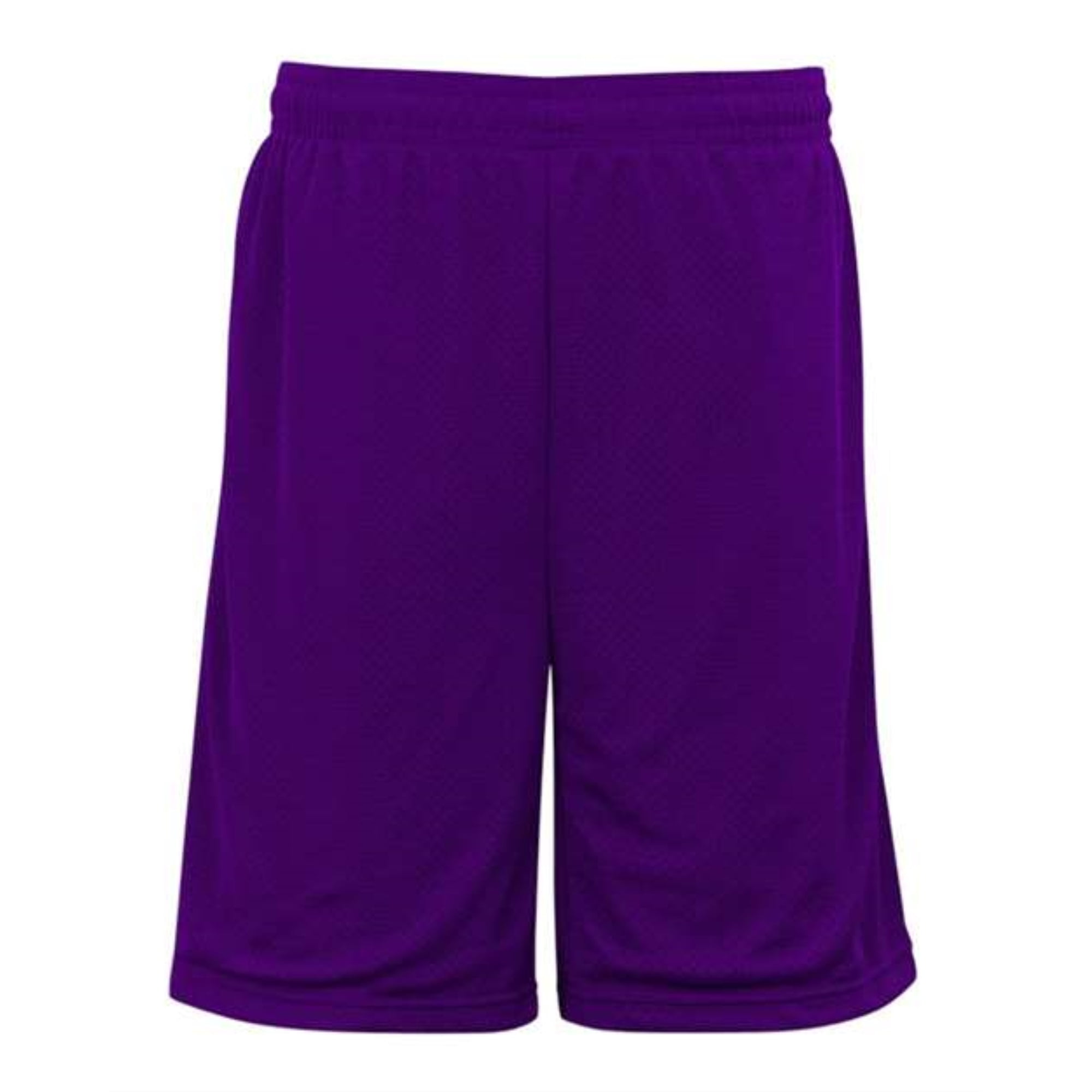 Badger Pro Mesh 9" Shorts with Pockets - Purple, M - Walmart.com