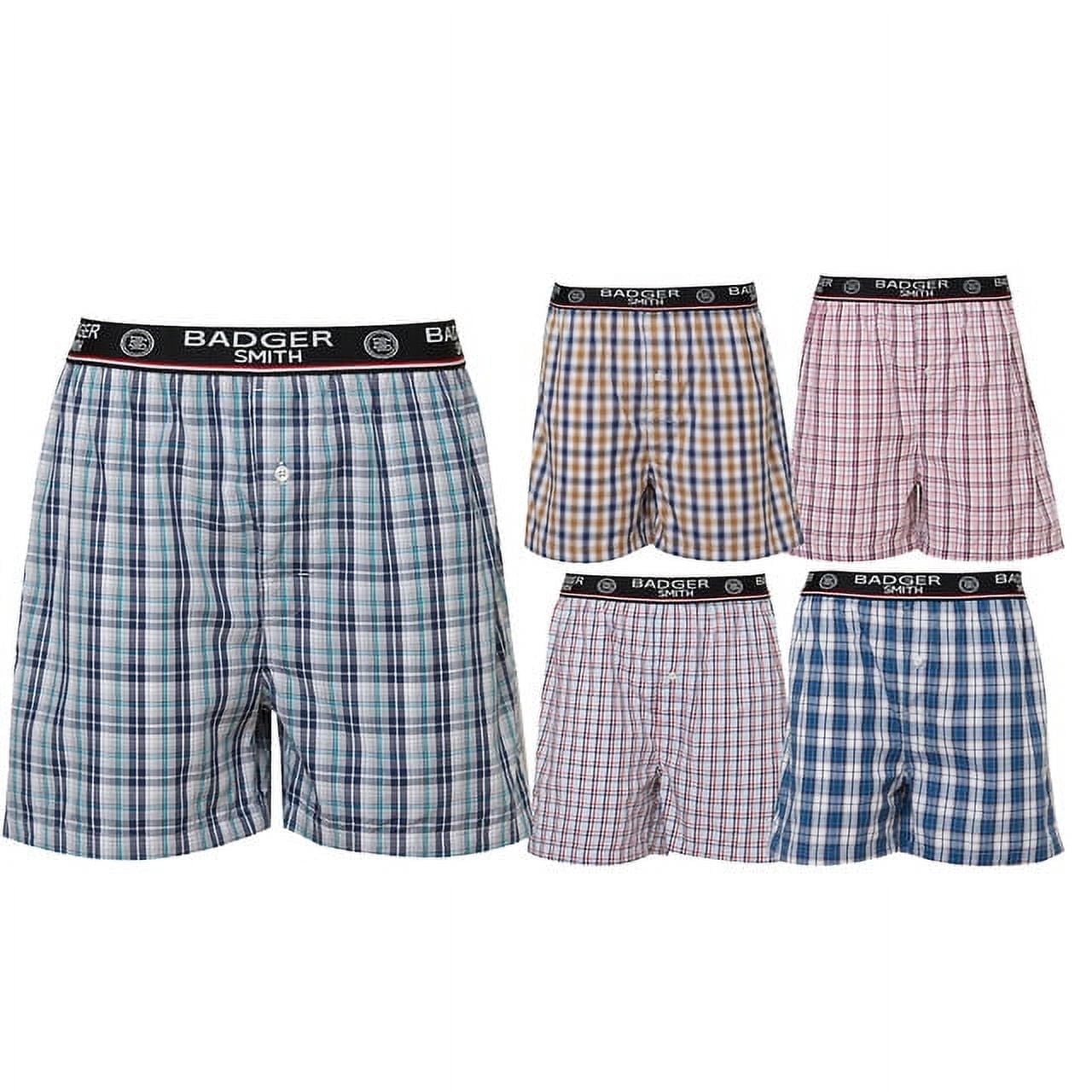 Badger Smith - Men's Boxer Shorts, Comfortable Cotton Boxers, 100% ...