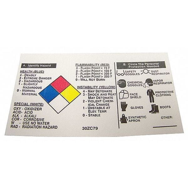 Badger Tag & Label NFR Label,3-1/2 in. W x 2 in. H,PK25 109 - Walmart.com