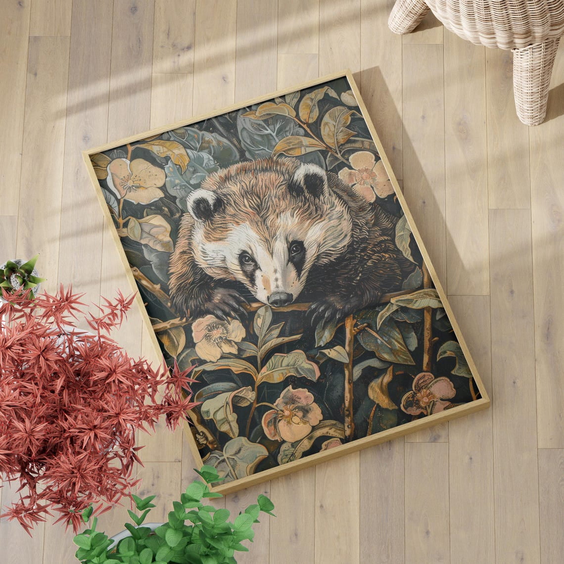 Badger William Morris Vintage Country Animal For Her Passion ...