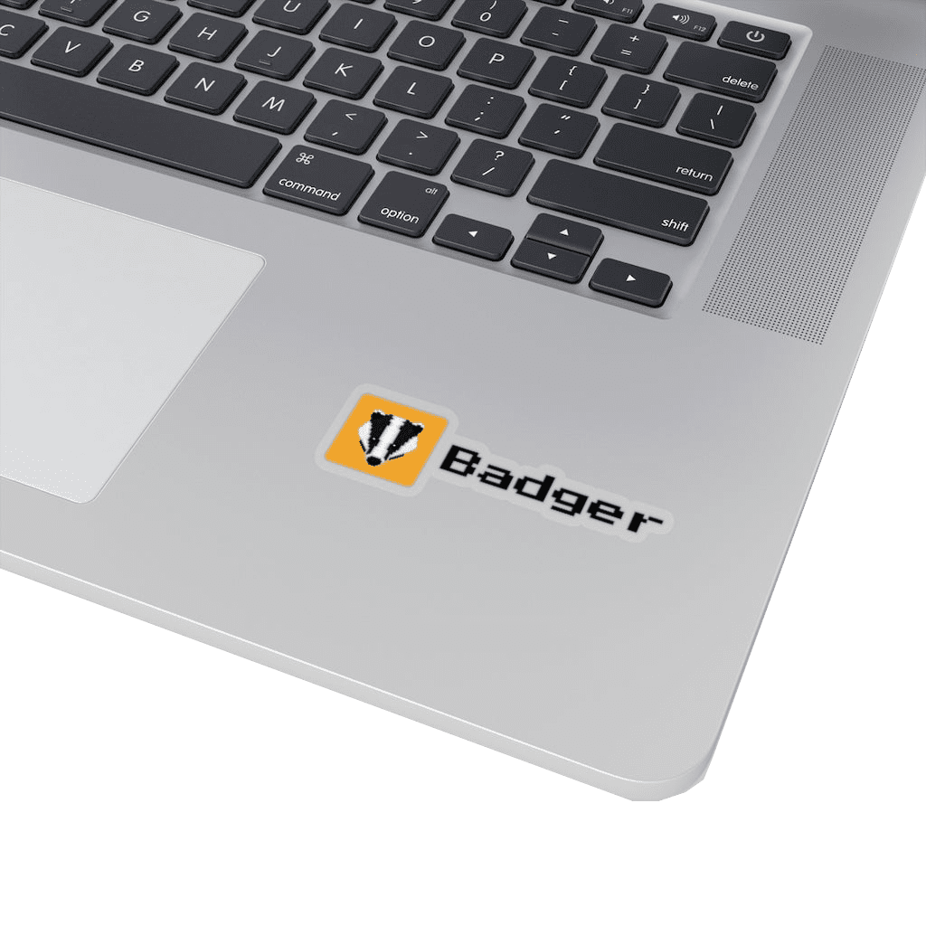 Badger font Sticker - Walmart.com
