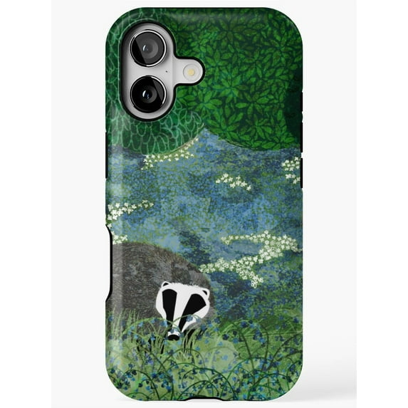 Badgers Amongst The Bluebells Wildlife Scene Phone Case for iPhone 11 ...