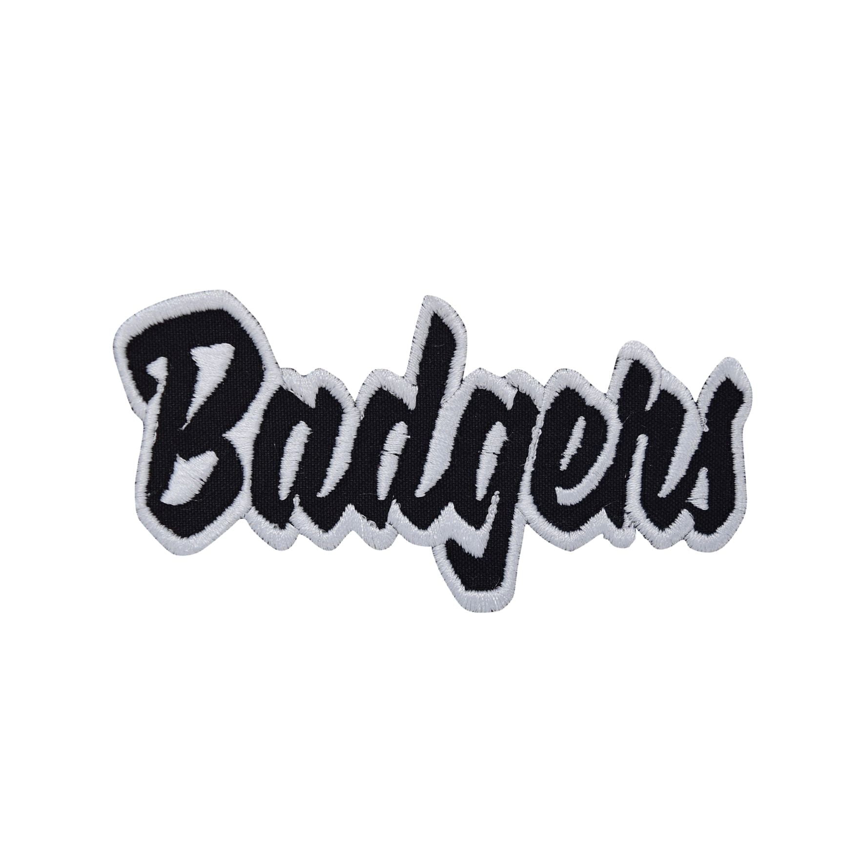 Badgers - Black/White - Team Mascot - Words/Names - Iron on Applique ...