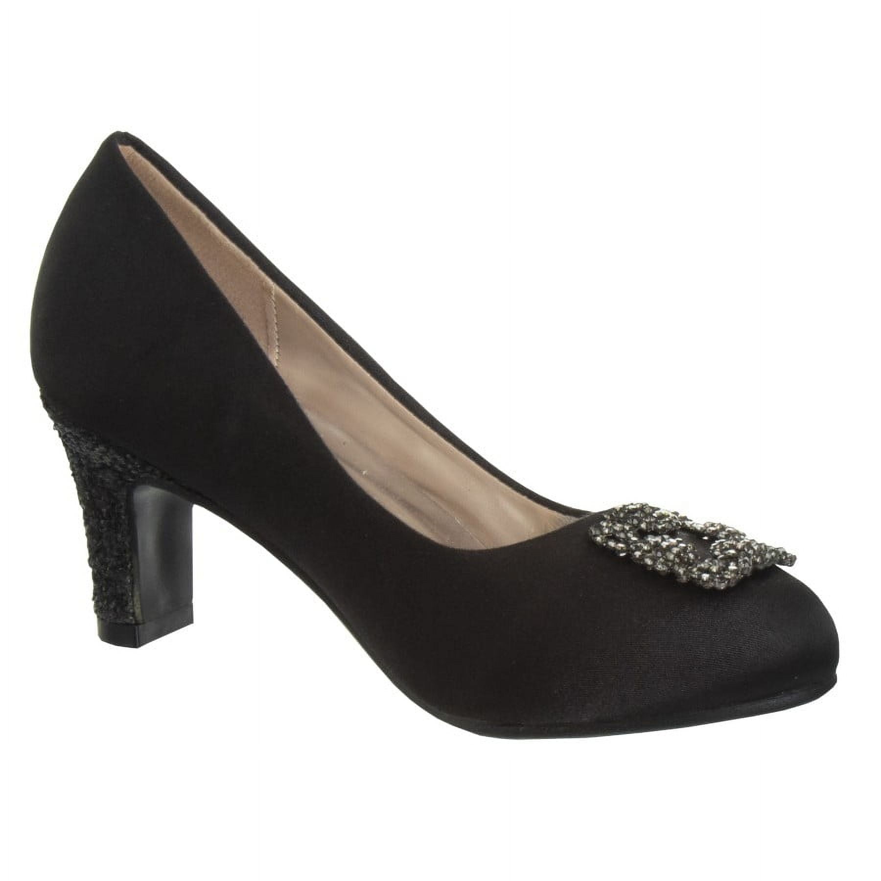 Badgley Mischka Girls' Medium Heel Dress Pump Shoes (Little Kids/Big ...