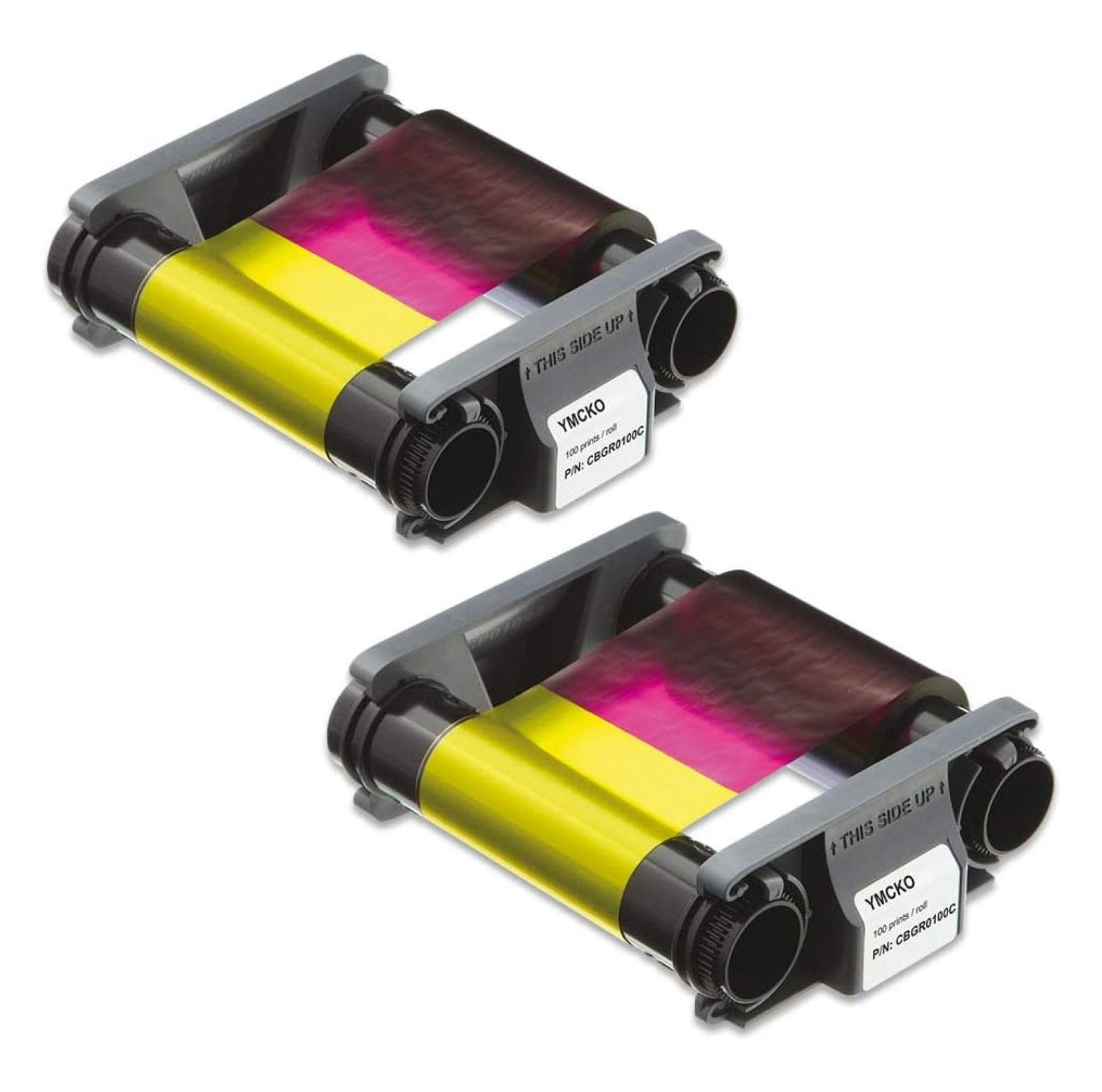 Badgy CBGR0100C-2pack Color Ribbon for Badgy100 & Badgy200 (2pack - 2 ...