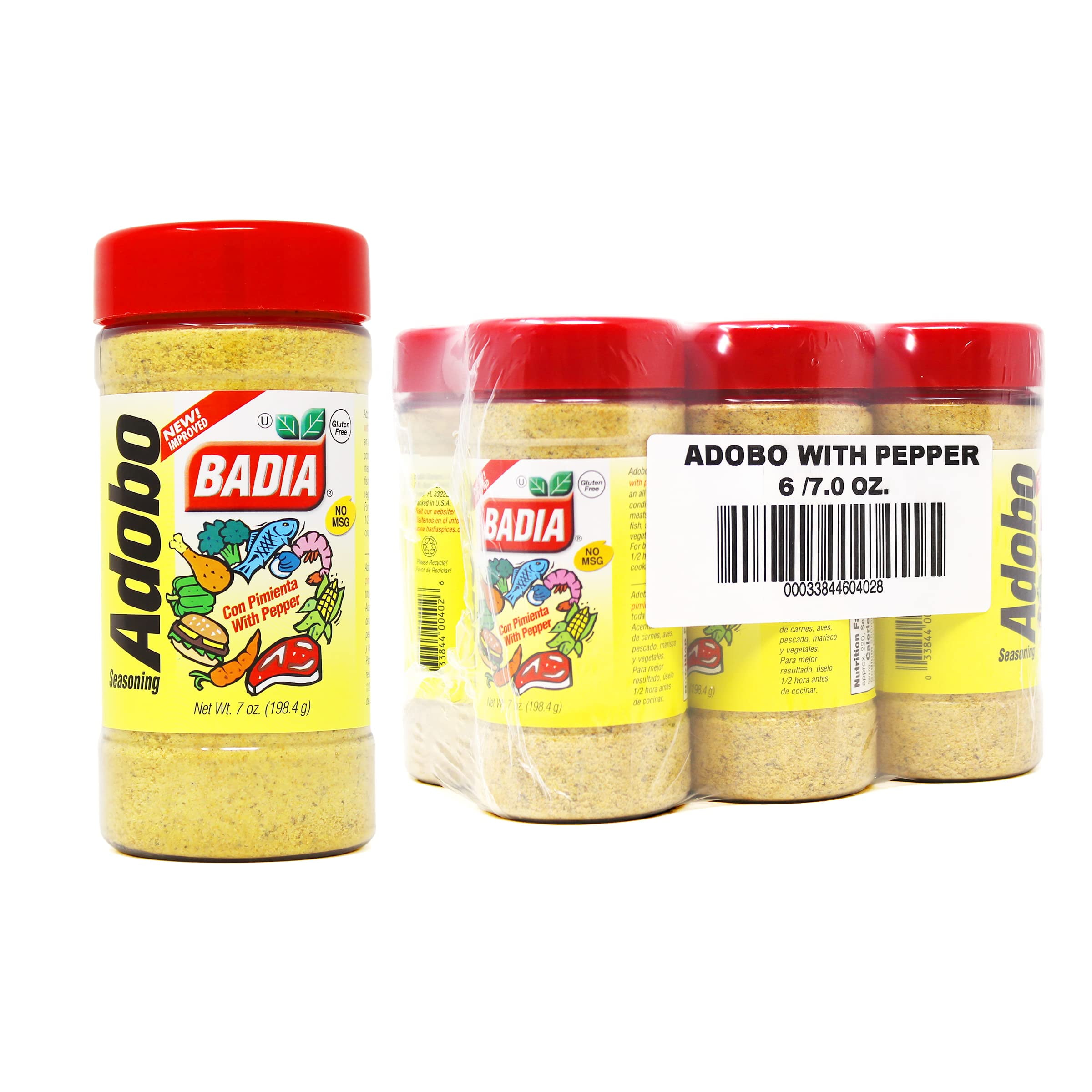 Badia Adobo With Pepper, 7 Ounce (Pack of 6) - Walmart.com
