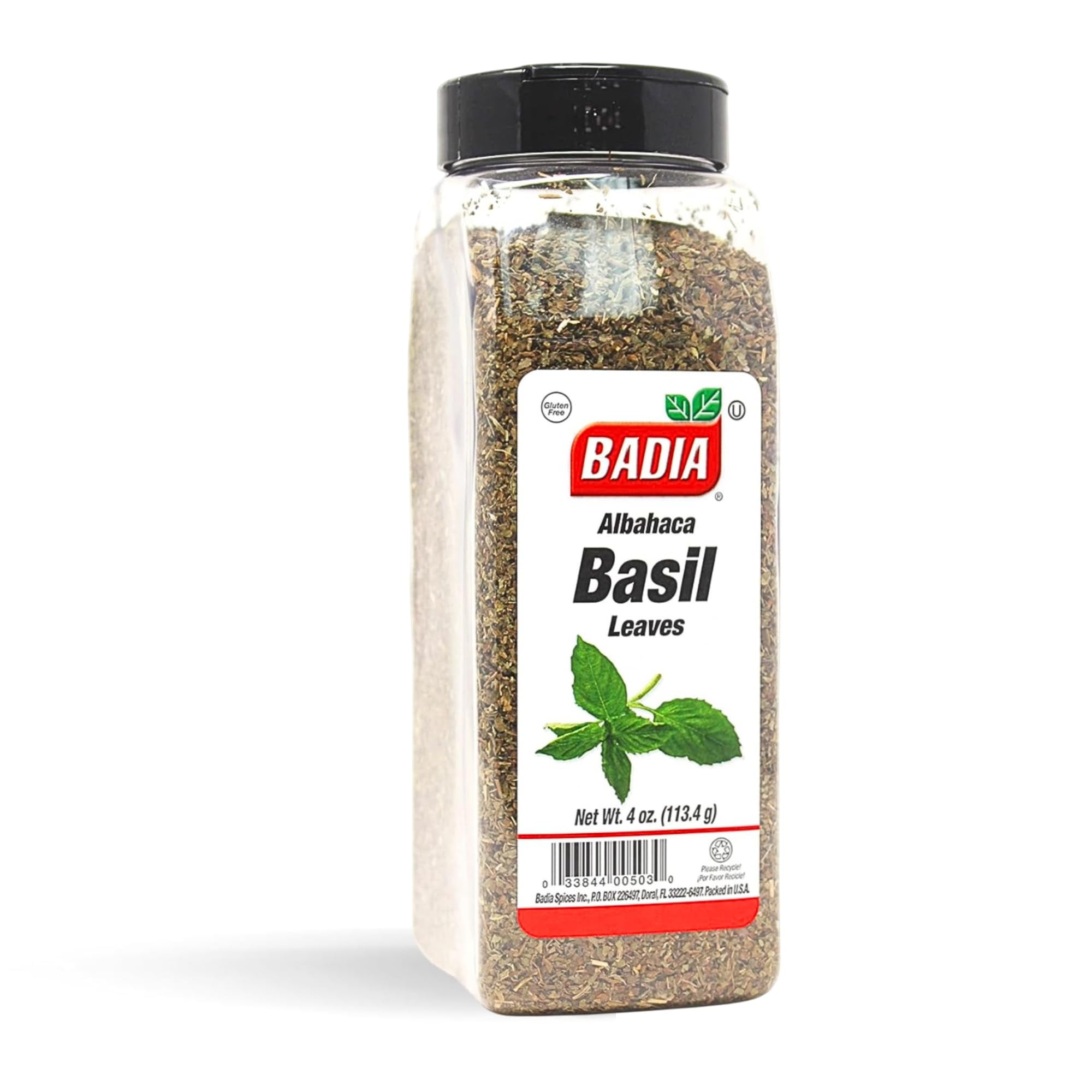 Badia Basil Leaves, 4 oz – Premium Dried Basil for Cooking, Seasoning ...