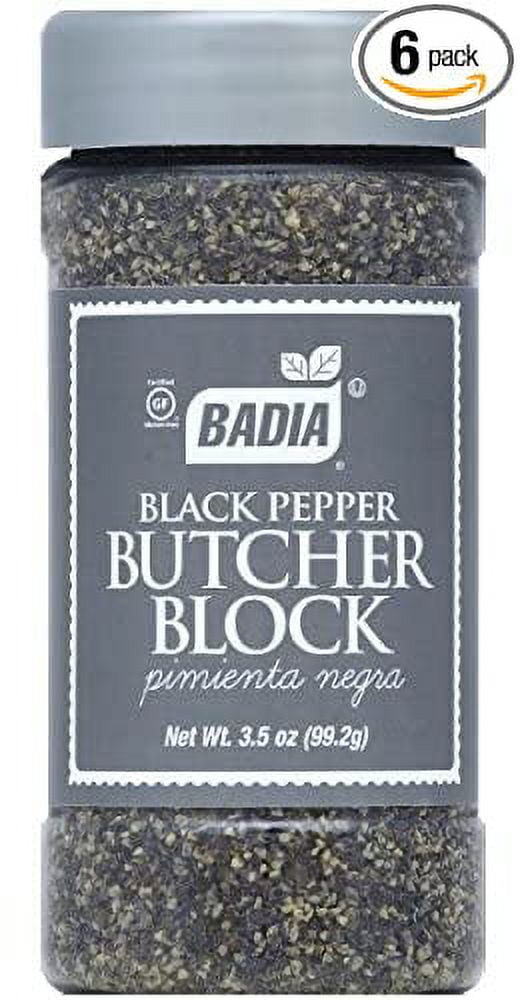 Badia Black Pepper Butcher Block, 3.5 Ounce (Pack of 6) - Walmart.com